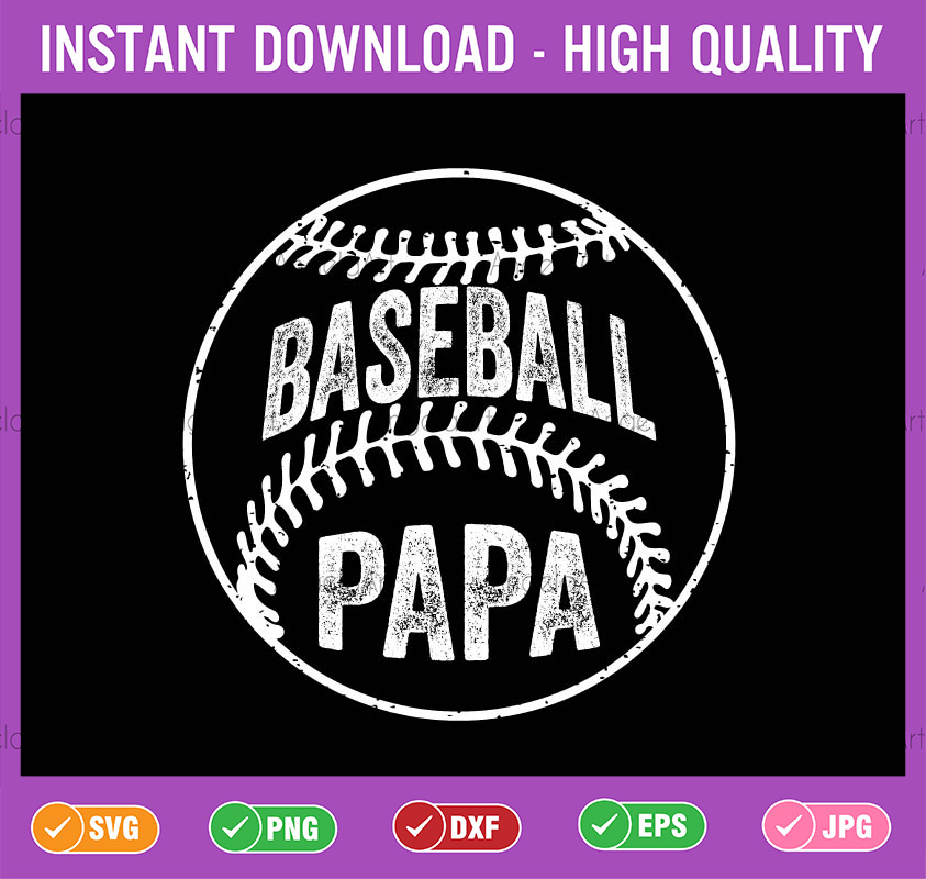 Baseball Papa SVG, Baseball SVG, Sports Papa svg, Cricut, Si | Inspire ...