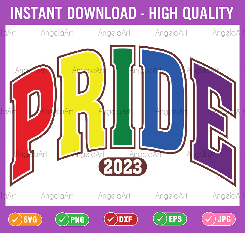 Pride 2023 Svg, Lgbtq Svg, Lgbtq Png, Varsity Pride, Love Is | Inspire ...