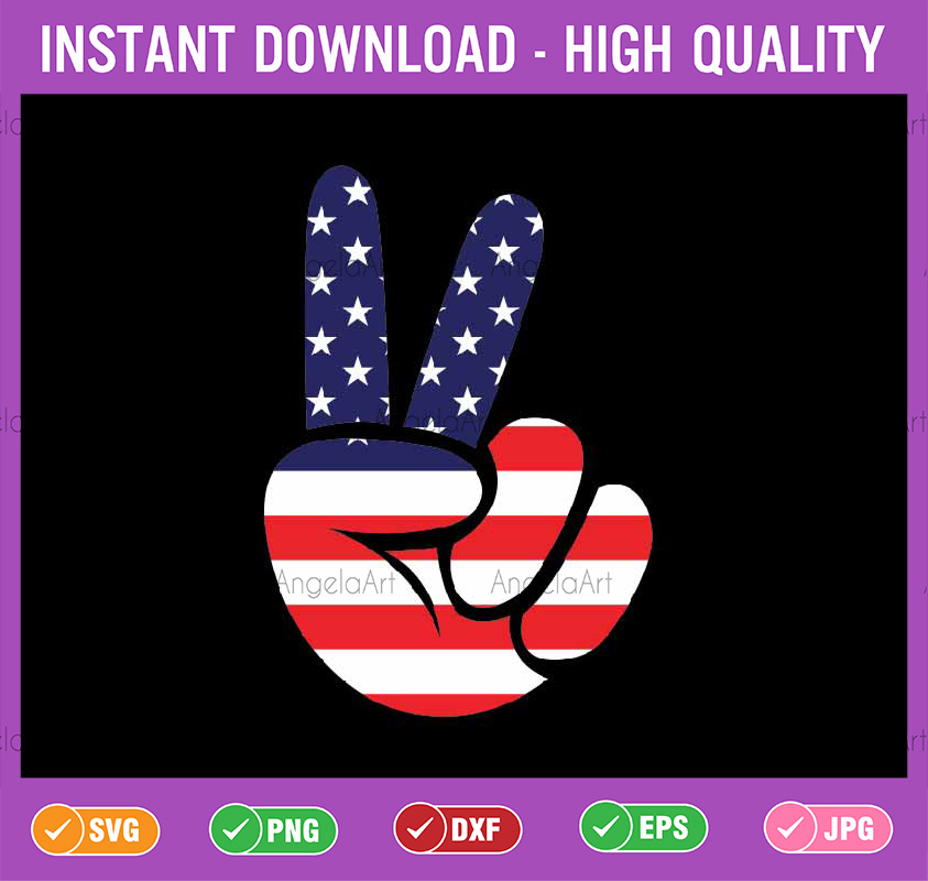 Peace Sign Hand Svg | Inspire Uplift