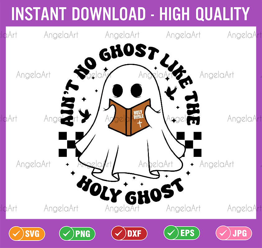 Colors Funny Ch-ris-tian Halloween Svg, Ain't No Ghost Like | Inspire ...