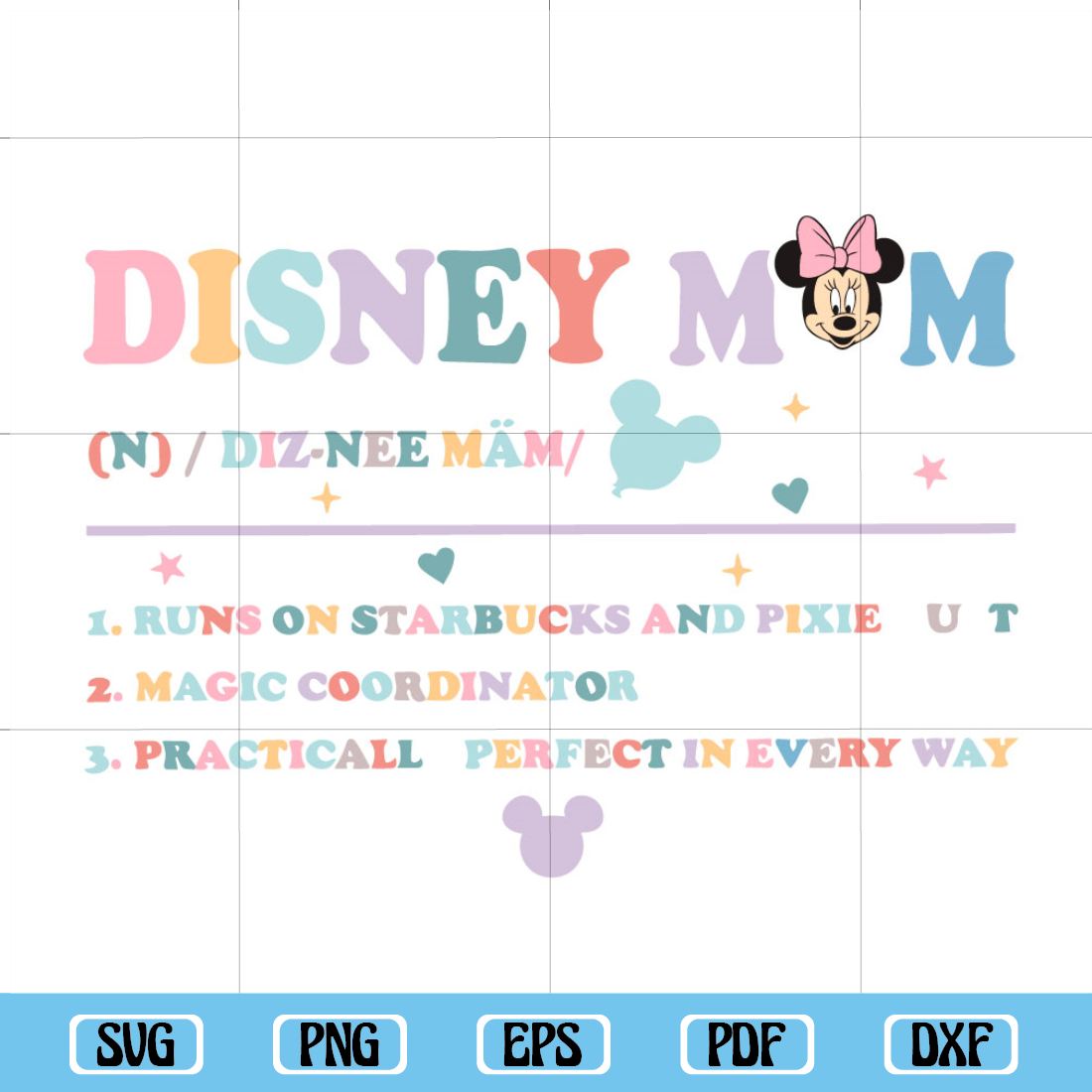 Disney Mom Definition Svg, Disney Mother Svg, Disney Vacatio | Inspire ...
