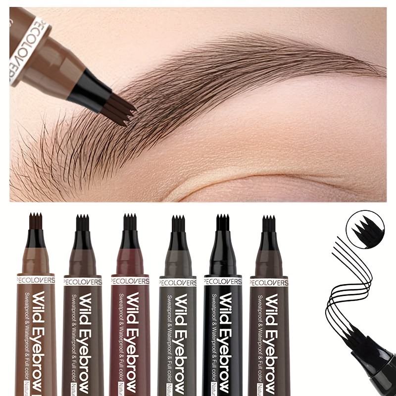 Waterproof Eyebrow Pen – 4 Split Tip Tattoo Makeup Pencil | Inspire Uplift