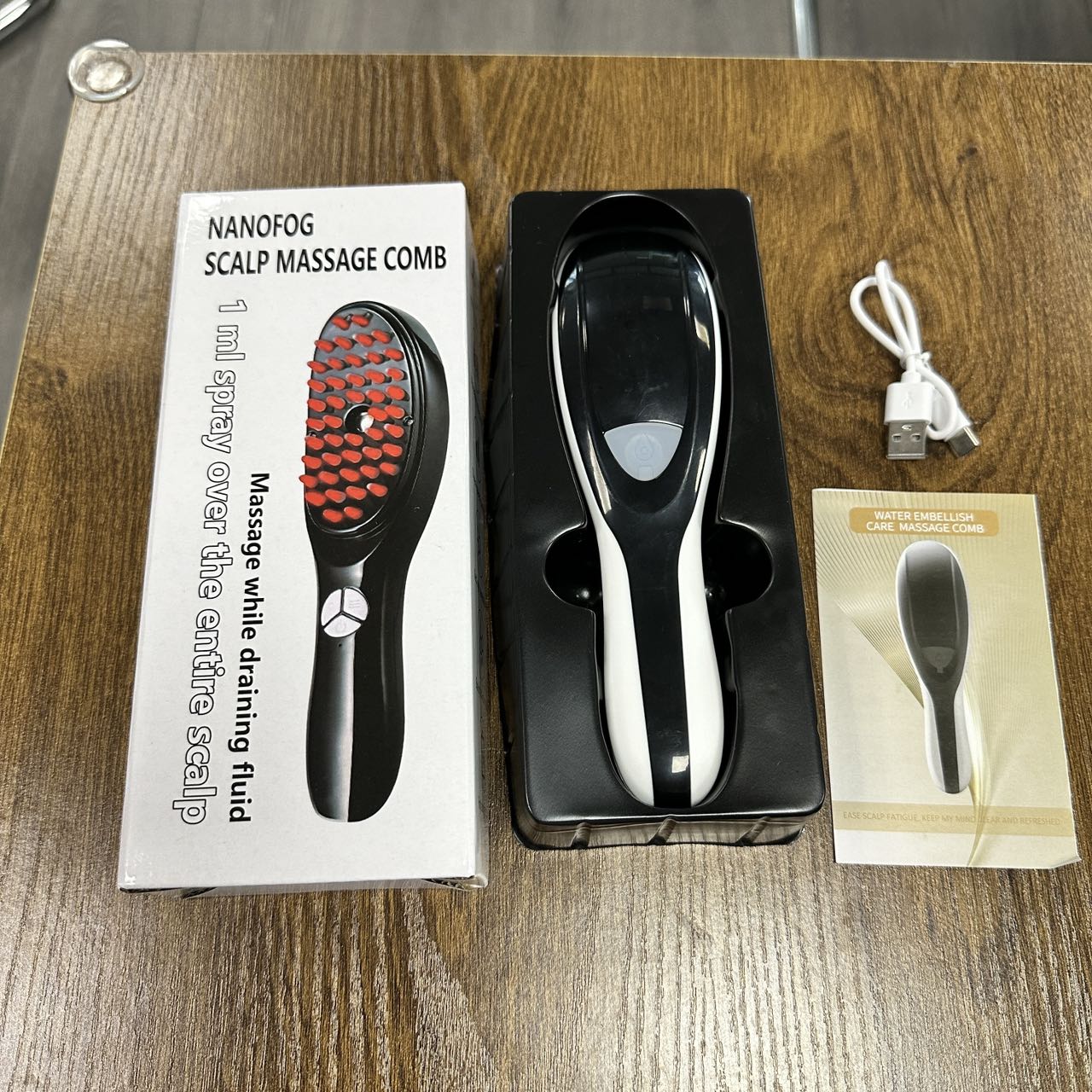 Electric Spray Massage Comb Hair Growth Vibration Head Massa | Inspire ...