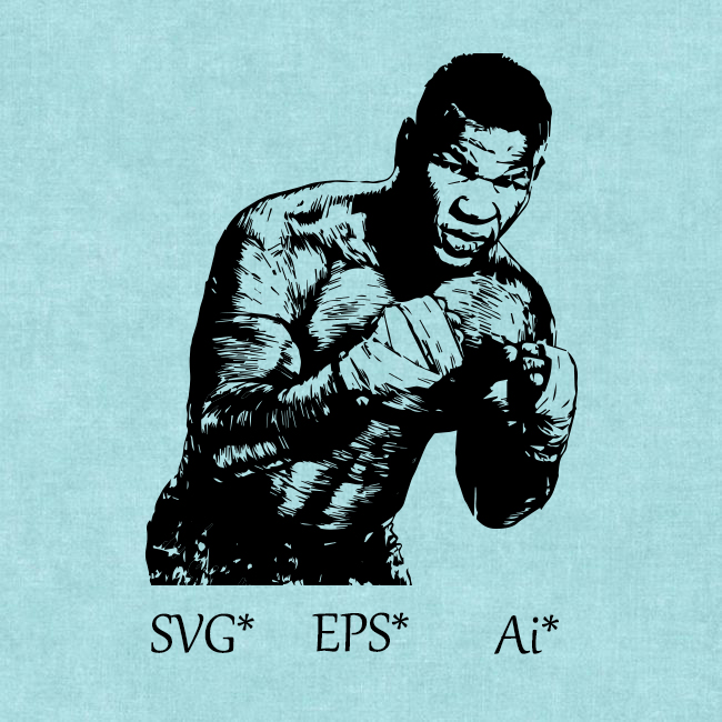 Mike Tyson SVG, Iron Mike, Dynamite Kid, Boxer, Champion, Fi - Inspire ...