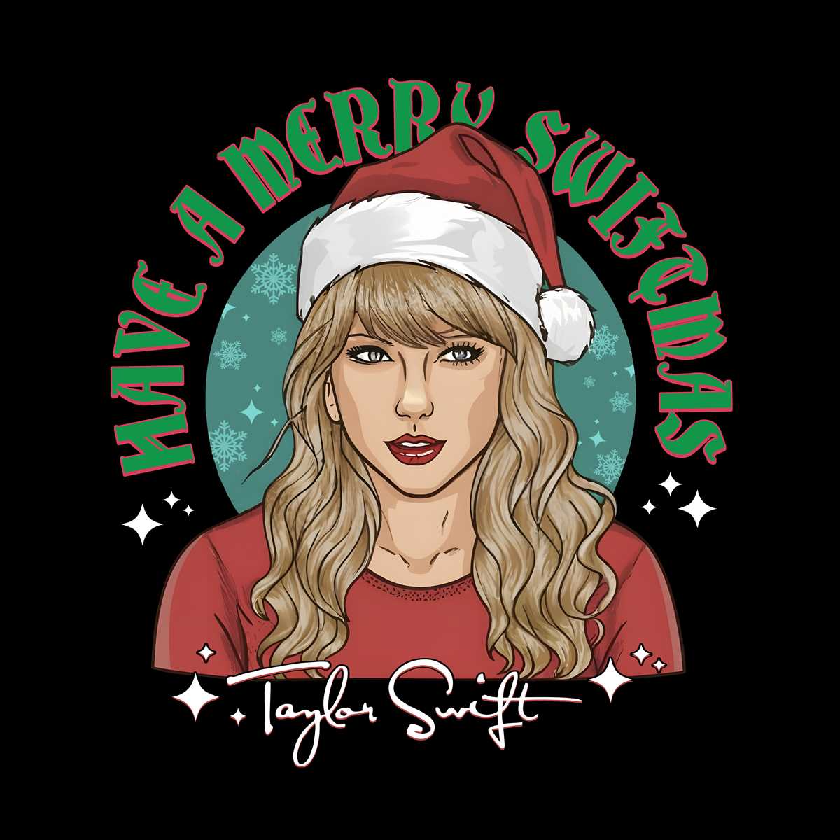 Taylor Have A Merry Swiftmas PNG | Inspire Uplift