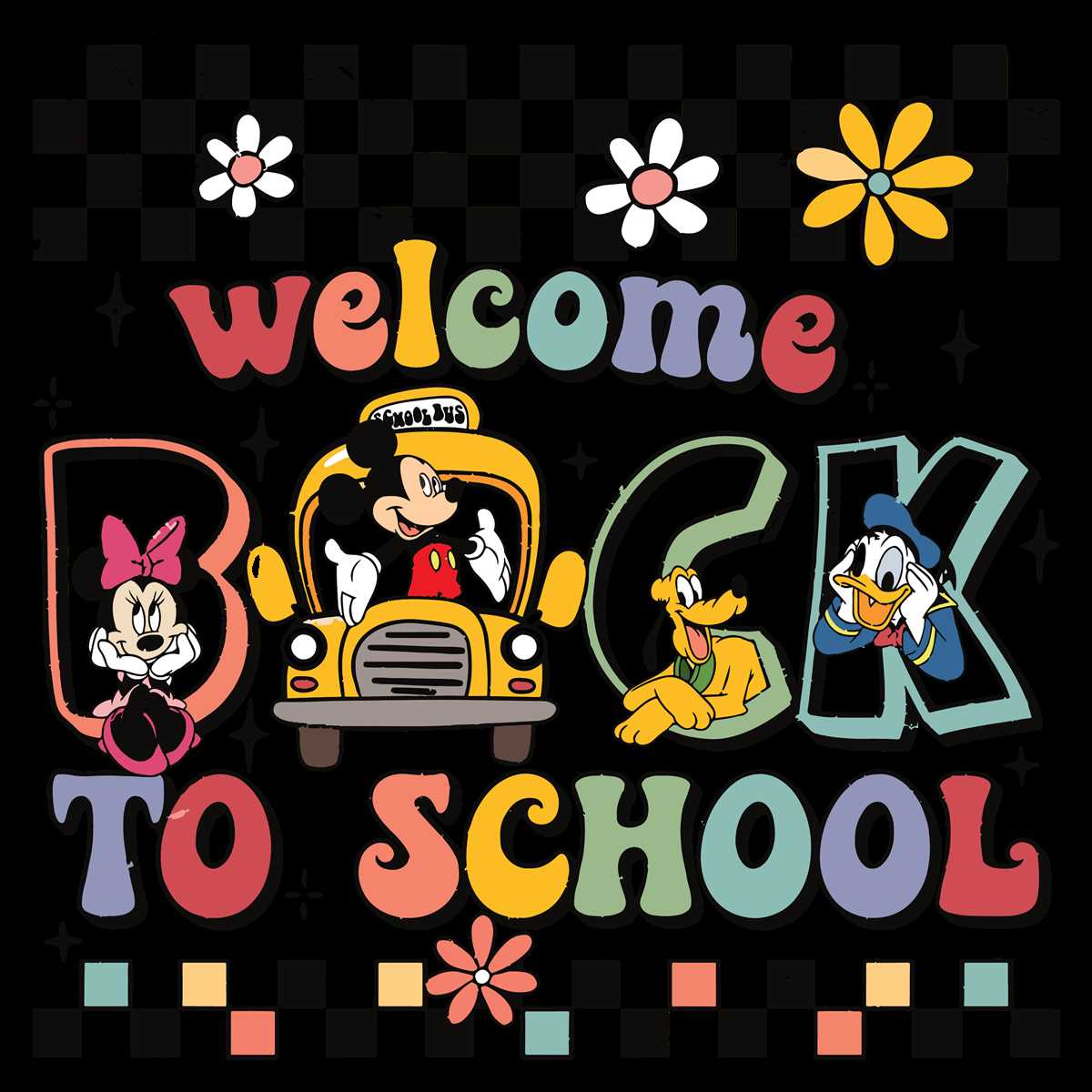 Mickey And Friends Back To School SVG Digital File | Inspire Uplift