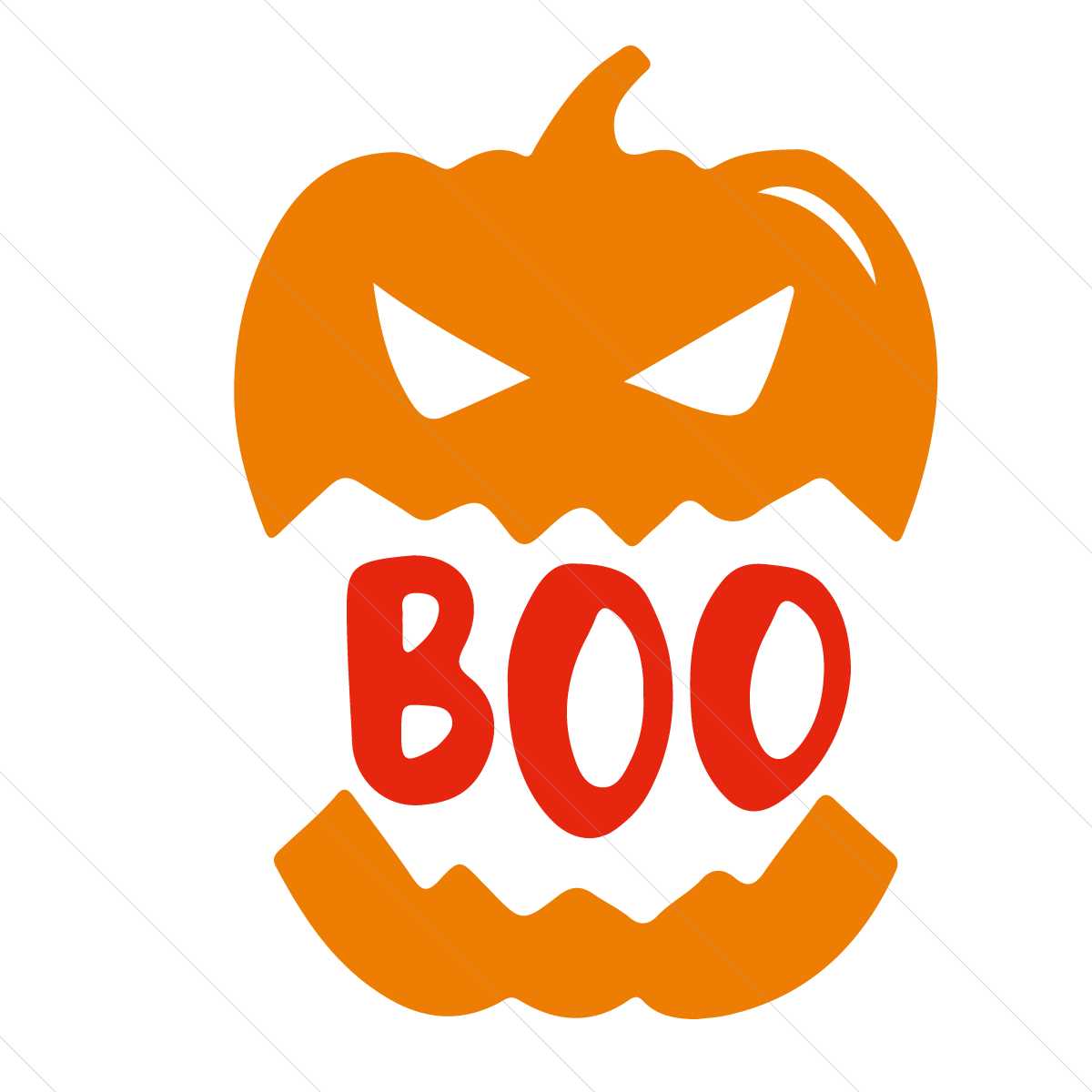 Halloween Scary Pumpkin Boo Ghost Logo SVG | Inspire Uplift