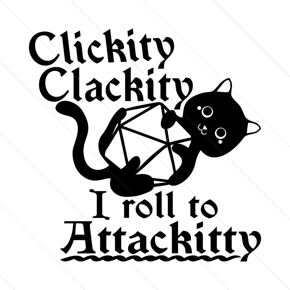 DnD Clickity Clackity SVG, Dungeon Master SVG | Inspire Uplift