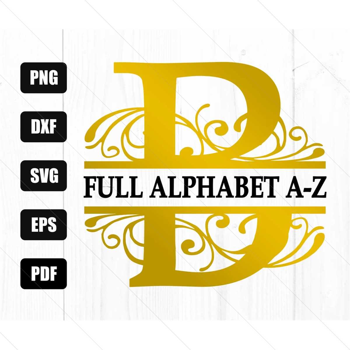 Split Monogram Svg, Font Monogram Svg Bundle, Alphabet Svg, | Inspire ...