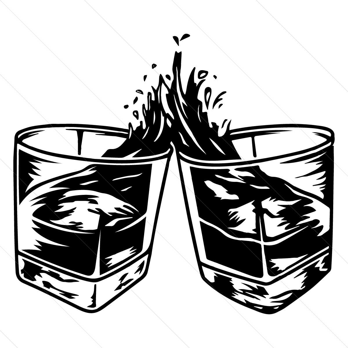 Whisky two glass svg | whiskey glass svg | whiskey glass cli | Inspire ...