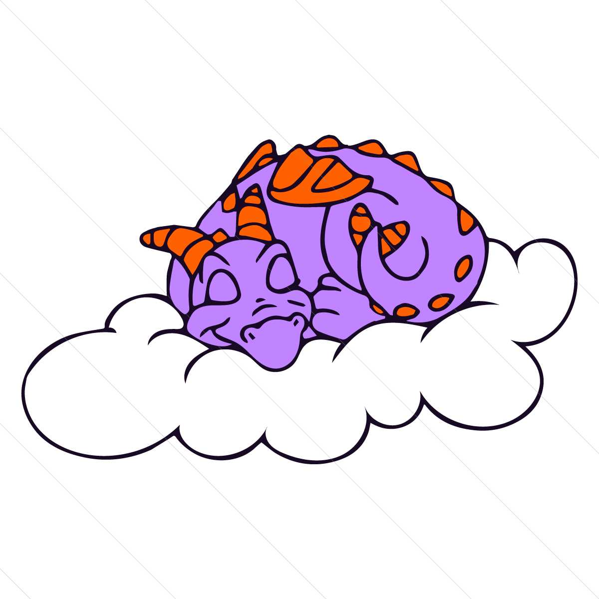 Sleepy Figment SVG, Easy Cut File For Cricut | Inspire Uplift