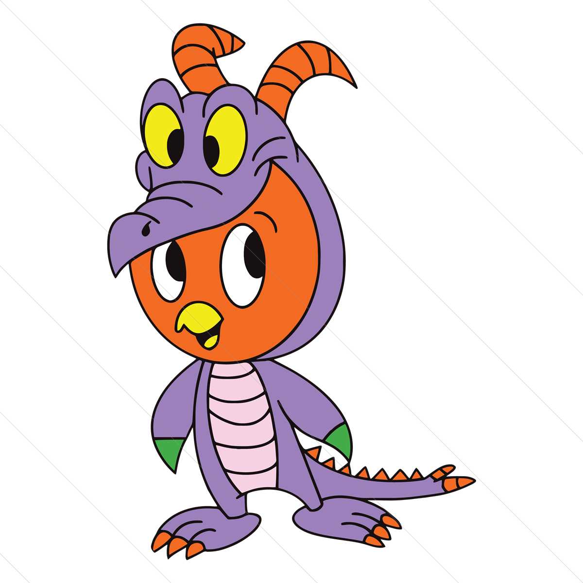 Orange Figment SVG Easy Cut File For Cricut | Inspire Uplift