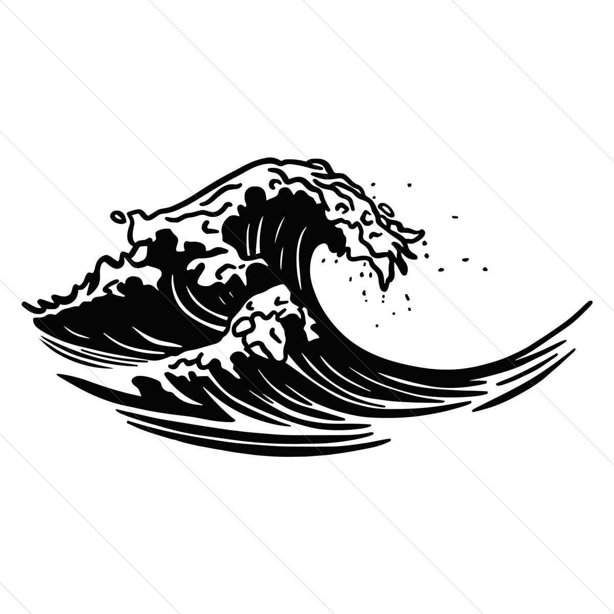 Ocean Waves Svg, Sea Waves Svg Files | Inspire Uplift