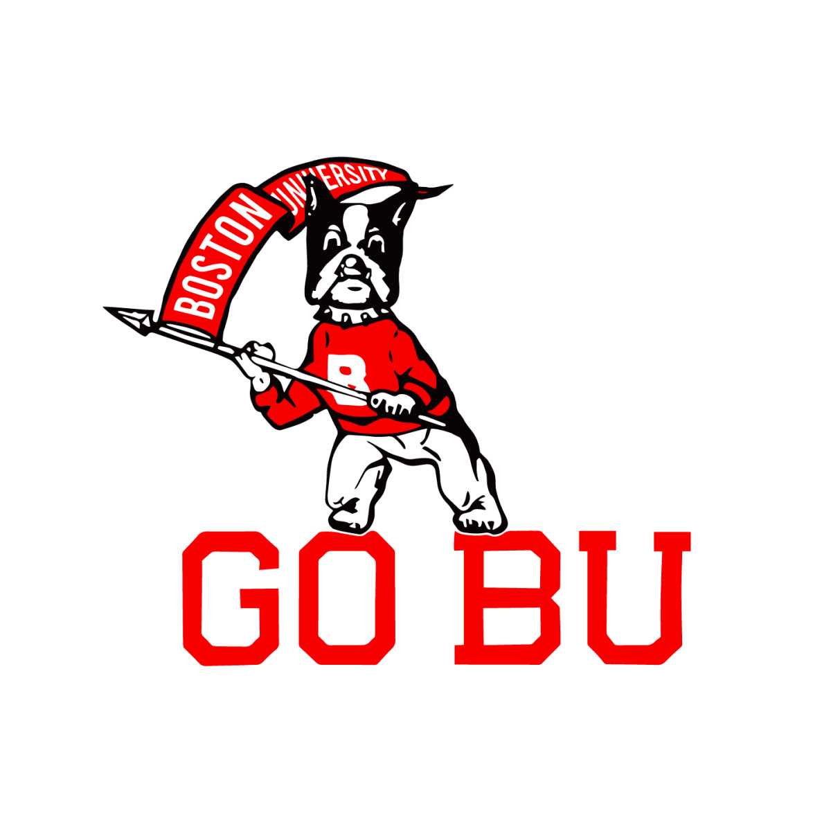 Boston University Terriers Fight Fight Fight Go Bu SVG | Inspire Uplift