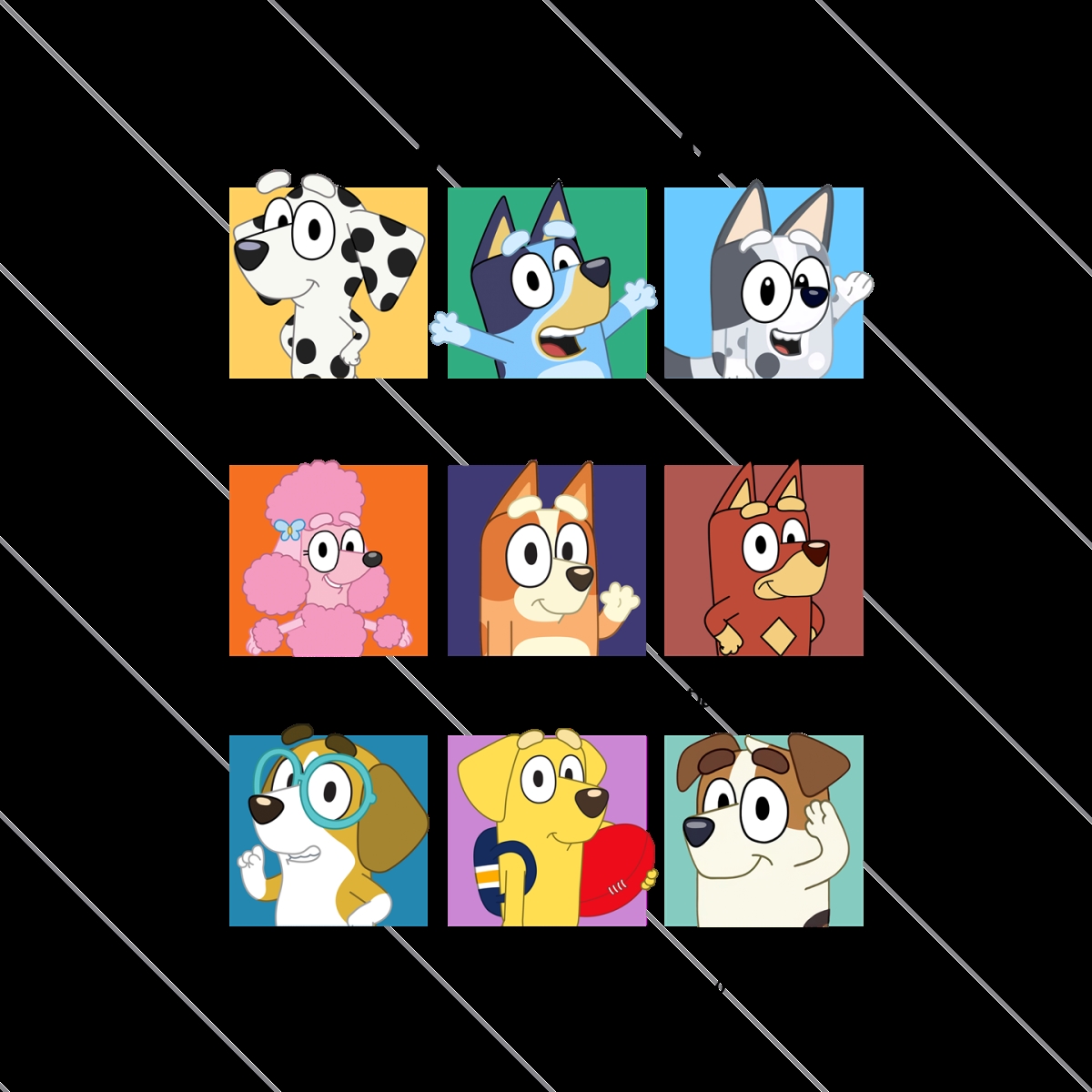 Bluey Characters God Says I Am PNG File Digital | Inspire Uplift