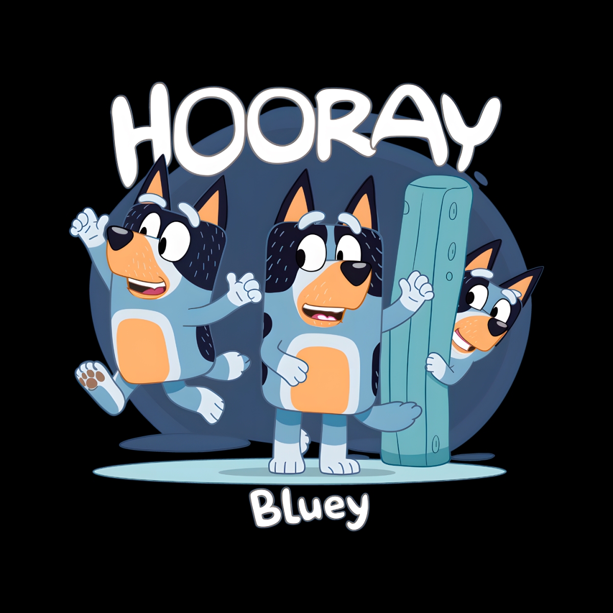 Retro Dancing Bluey Cartoon Dog PNG File Digital | Inspire Uplift