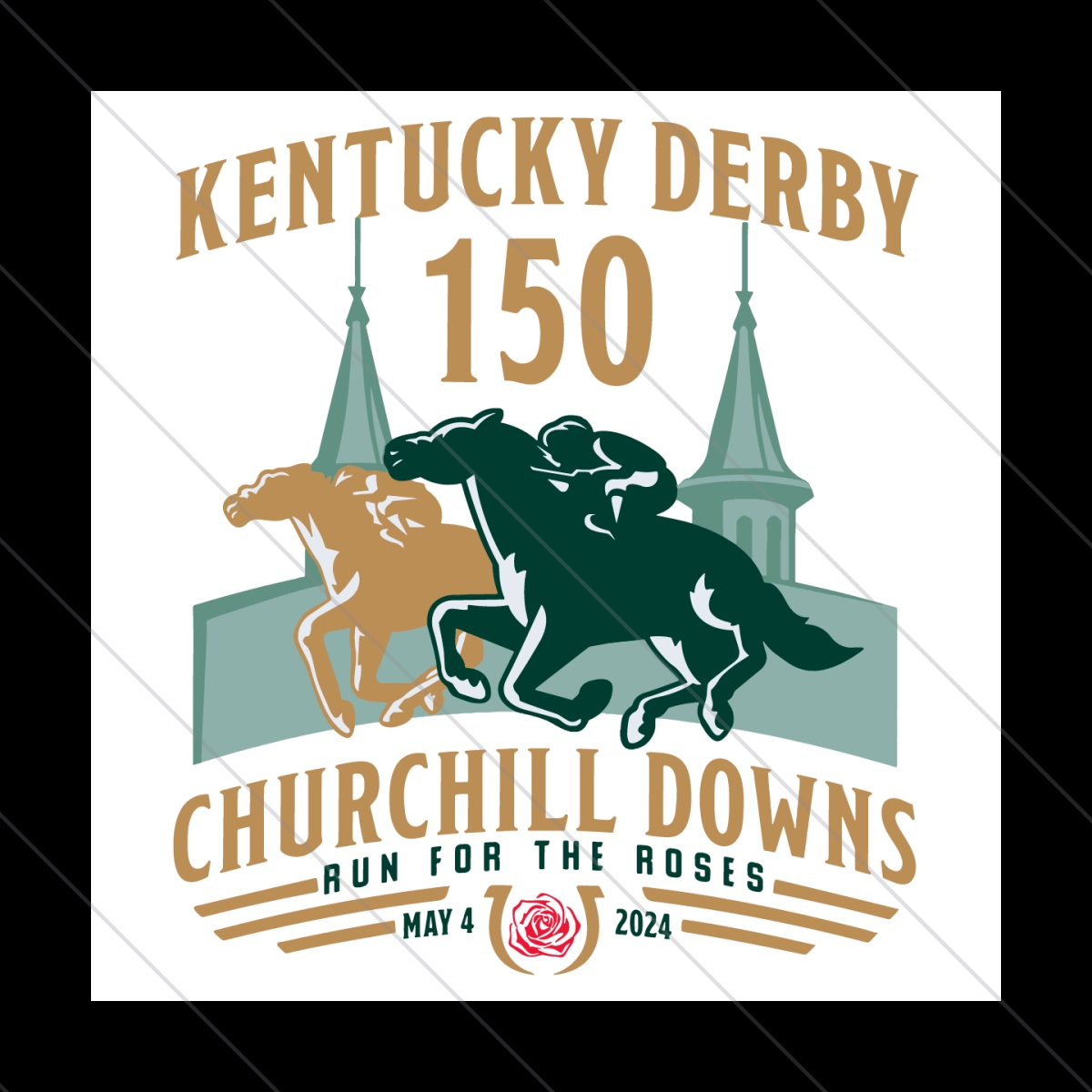 Kentucky Derby Churchill Downs 2024 SVG File Digital | Inspire Uplift