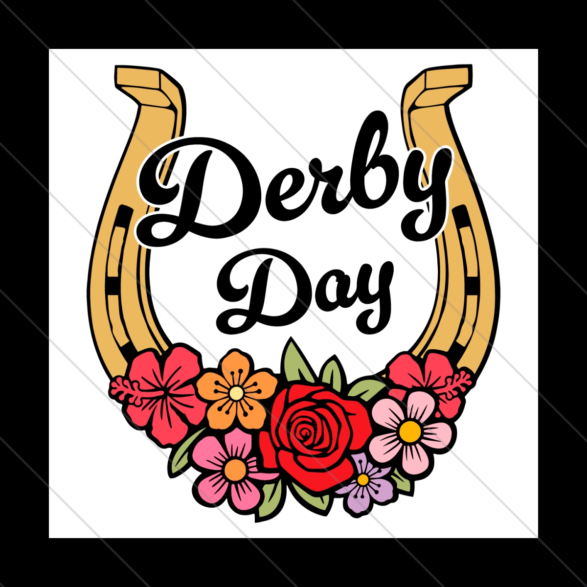 Kentucky Derby Day 2024 Horse Race SVG File Digital | Inspire Uplift