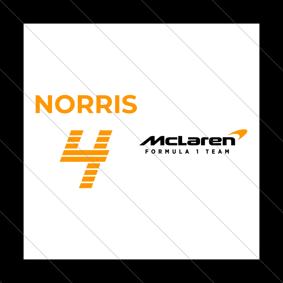 Lando Norris McLaren Formula 1 SVG File Digital | Inspire Uplift