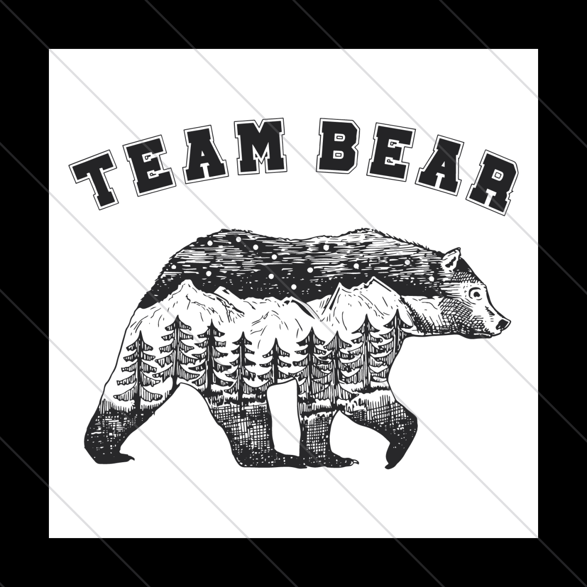 Team Bear I Choose The Bear Tik Tok Trend SVG File Digital | Inspire Uplift