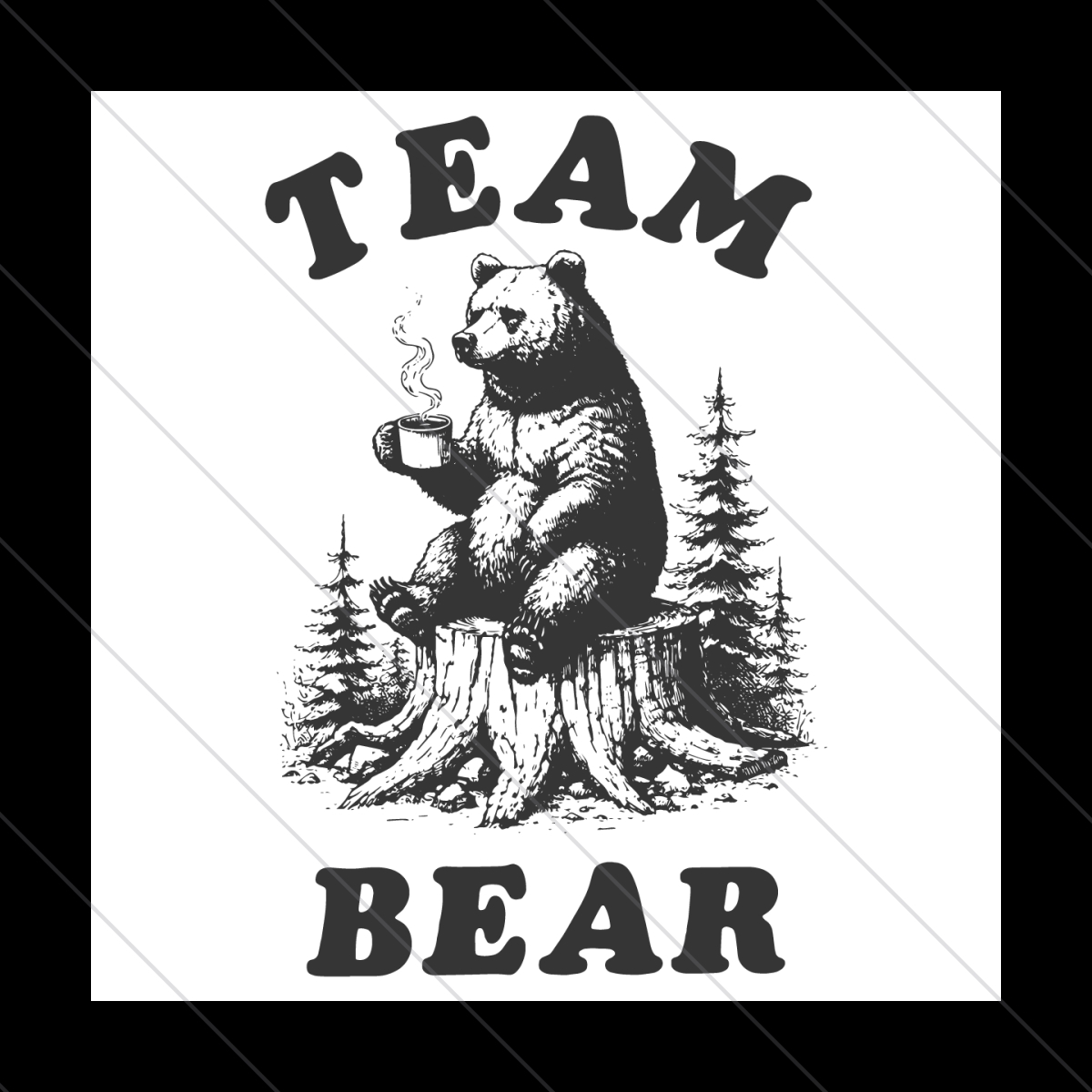 Team Bear Funny Feminist SVG File Digital - Inspire Uplift