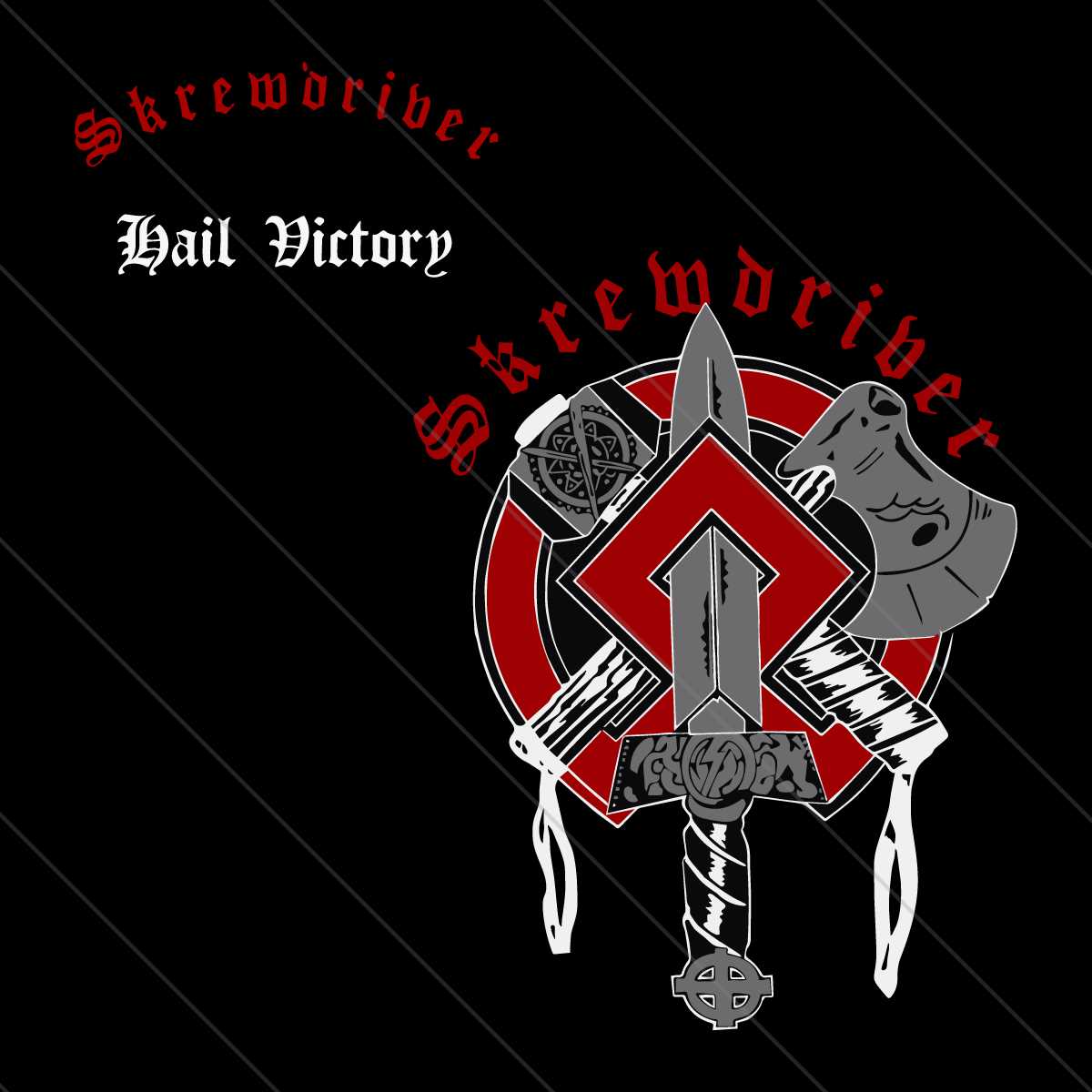 Skrewdriver Band Hail Victory SVG File Digital - Inspire Uplift