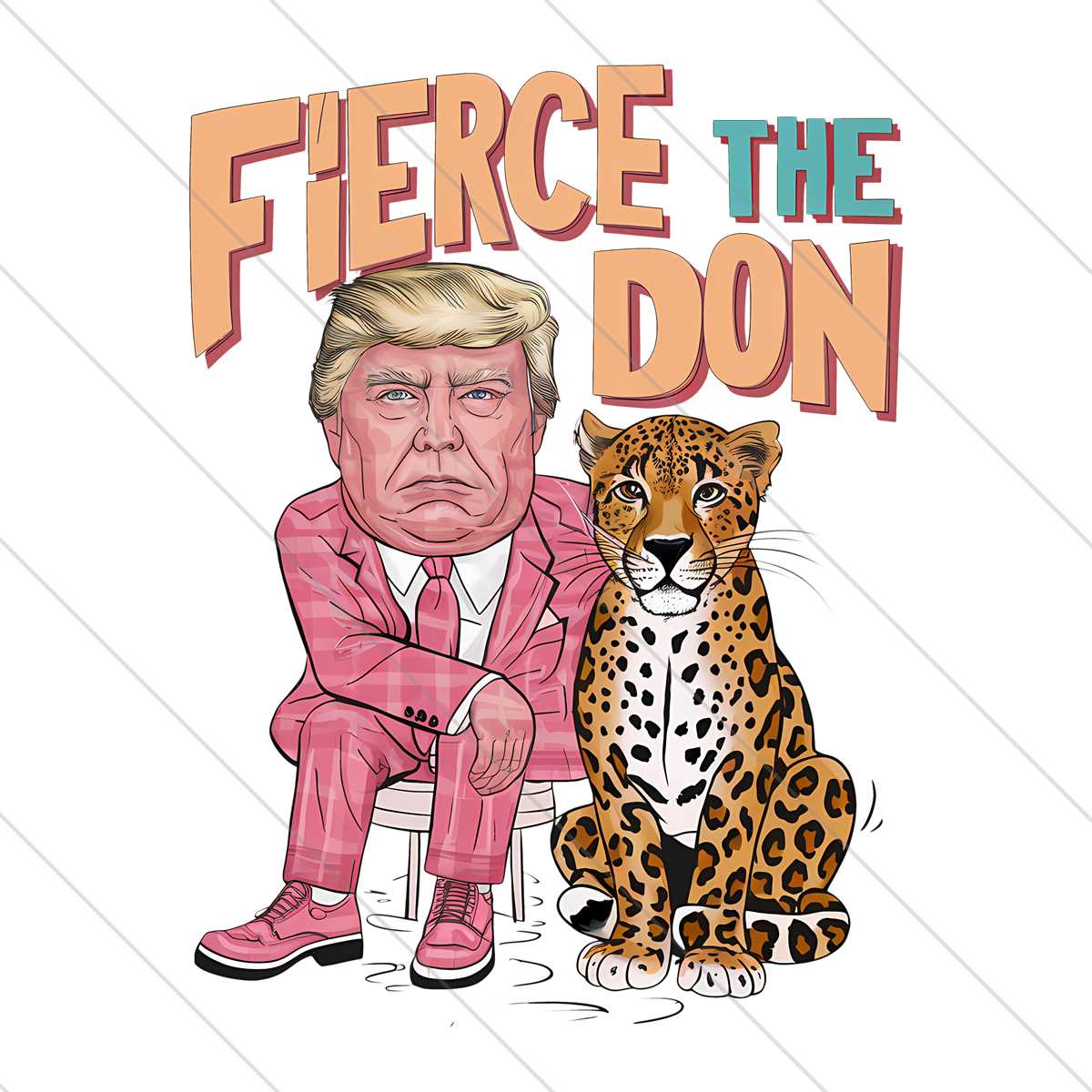 Caricature Donald Trump Fierce The Don PNG File Digital - Inspire Uplift