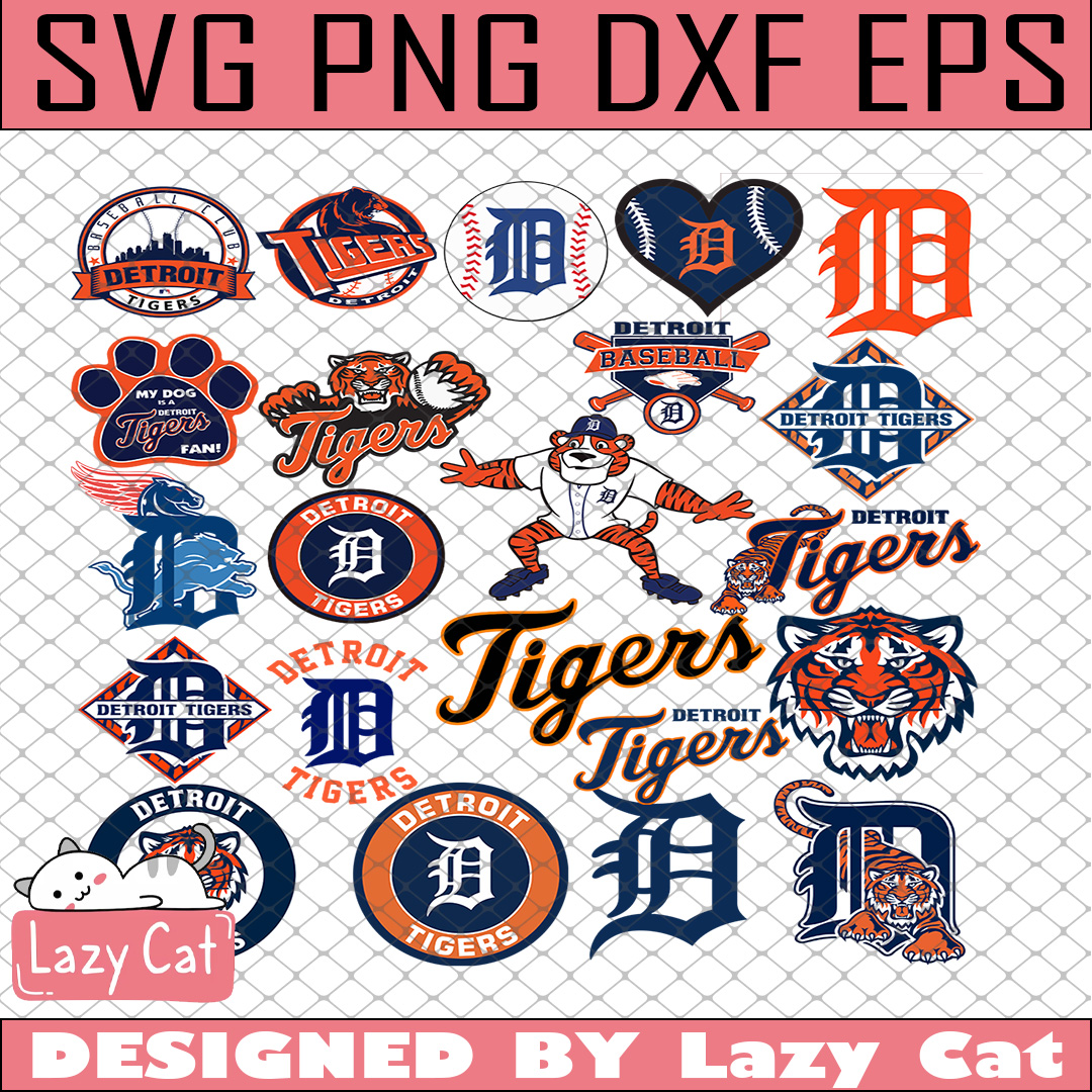 Detroit Tigers bundle, Detroit Tigers Logo svg, Detroit Tige - Inspire ...