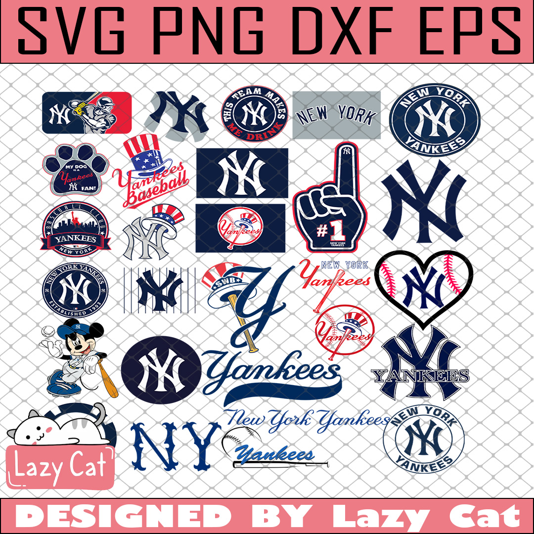 New York Yankees bundle, New York Yankees Logo svg, New York | Inspire ...