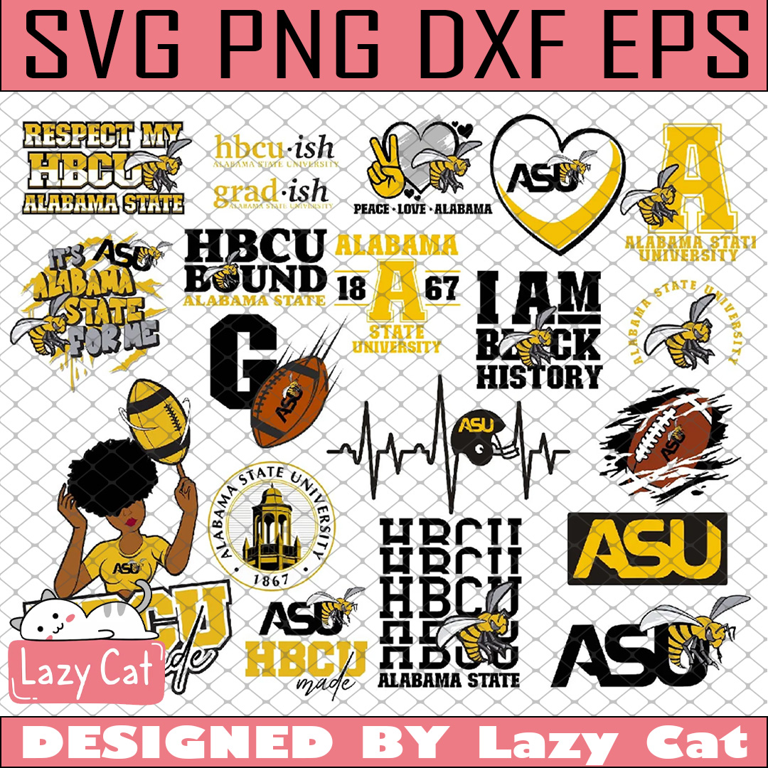 Alabama State University Svg, Hbcu svg, Hbcu Teams svg, Hbcu | Inspire ...
