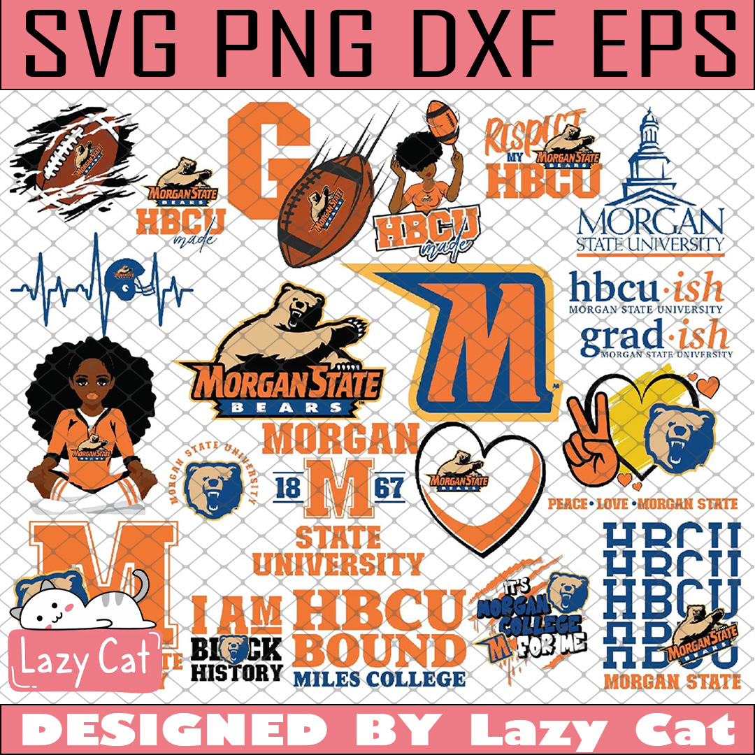 Morgan State Svg, Hbcu svg, Hbcu Teams svg, Hbcu Football Sv | Inspire ...
