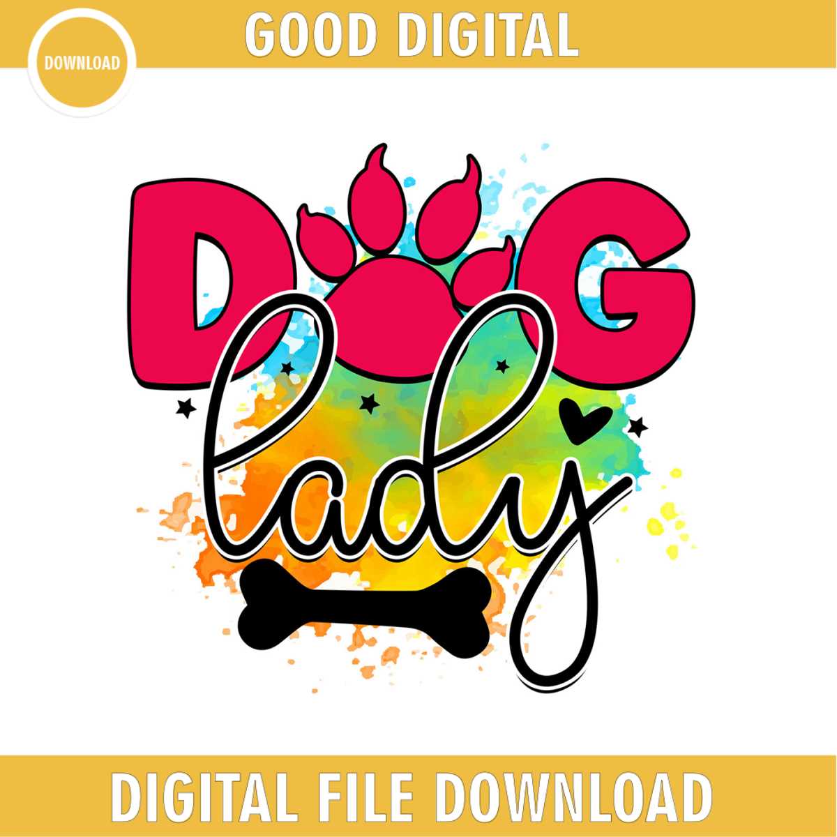 Dog Lady PNG | Inspire Uplift