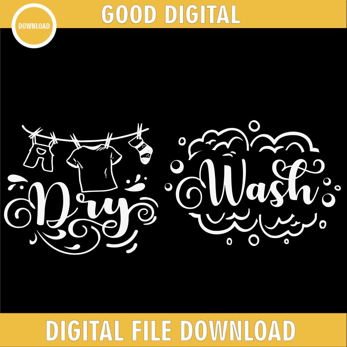 Wash dry sign svg, Washer Dryer svg, Laundry Svg, Wash and d | Inspire ...