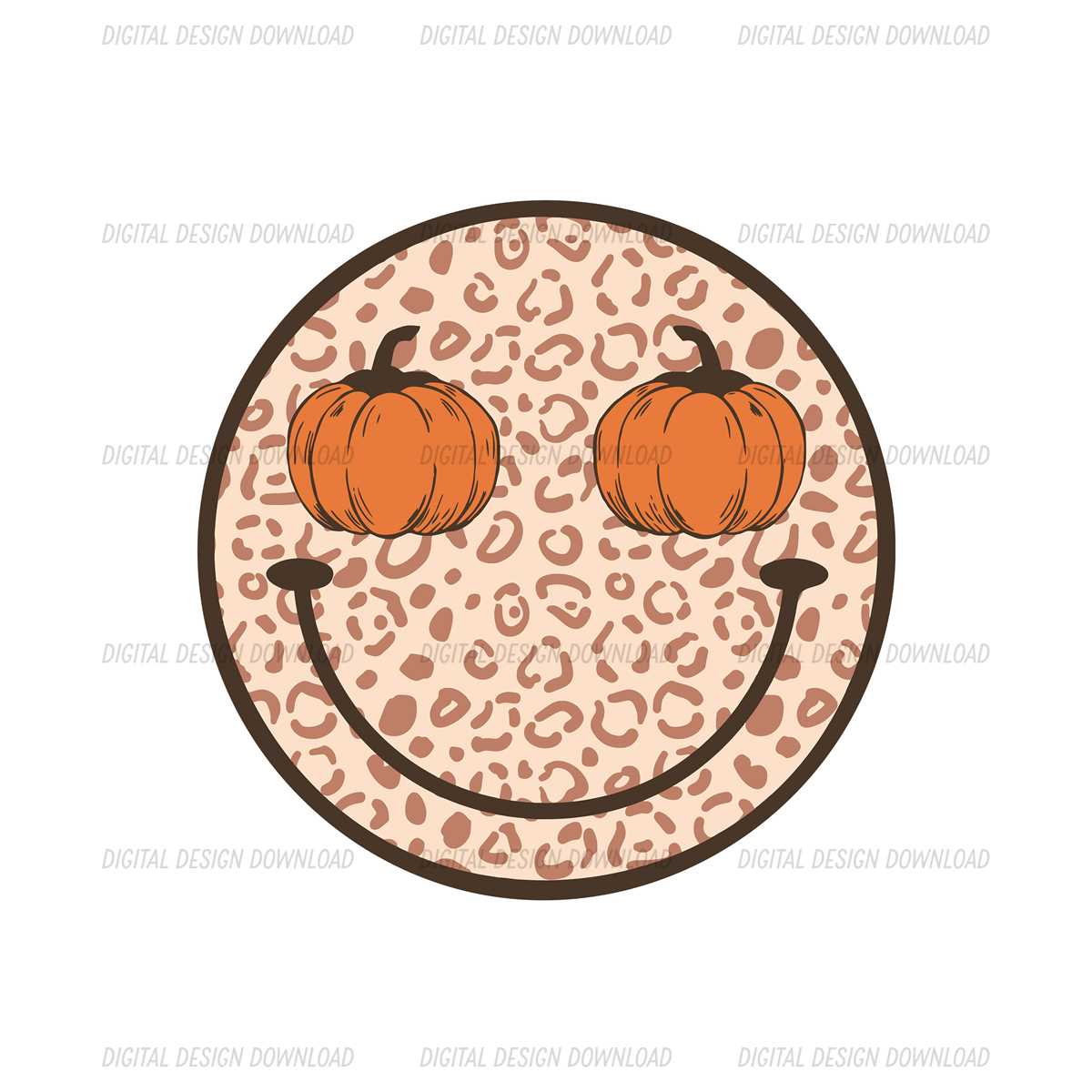 Free Fall Smiley Face SVG Pumpkin Season Design File | Inspire Uplift
