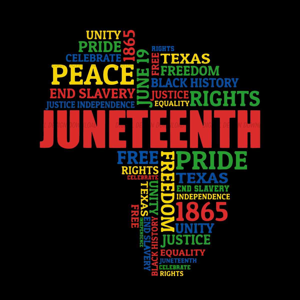 Juneteenth Map 1865 Sublimation Png - Inspire Uplift