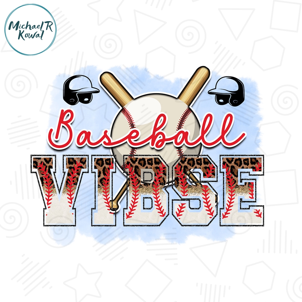 Baseball Vibes Digital Download File PNG | Inspire Uplift