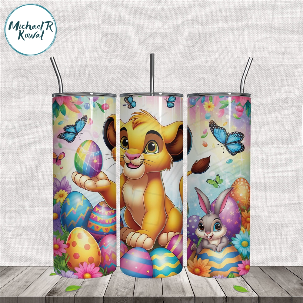 The Lion King Simba Happy Easter Tumbler Wrap PNG - Inspire Uplift