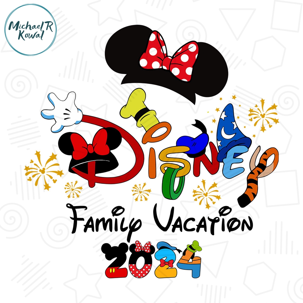 Disney Minnie Mouse Family Vacation 2024 PNG | Inspire Uplift