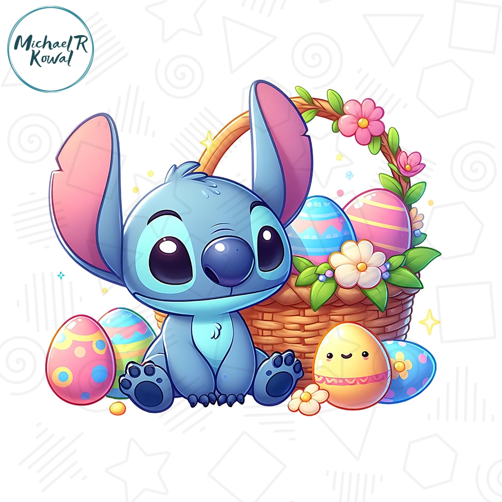 Stitch Easter Digital Download File | Inspire Uplift