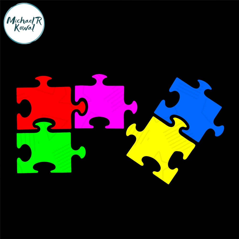 Classic Colorful Puzzle For Autism Day PNG | Inspire Uplift