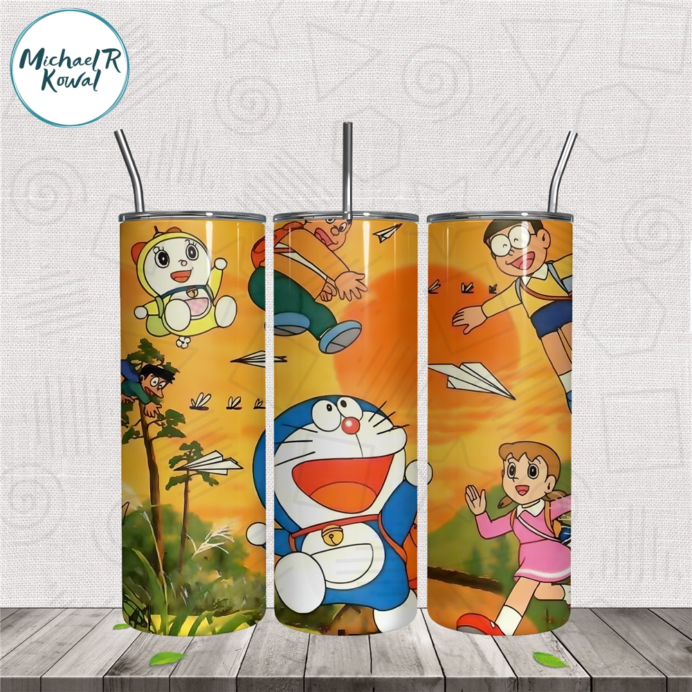 Doraemon Paper Planes World Tumbler Take Over Friendship PNG | Inspire ...