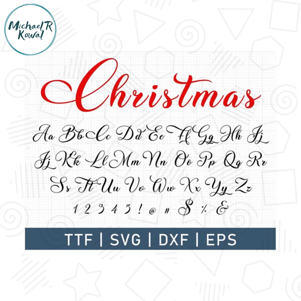 Christmas Script Font, Christmas Letters Svg, Holiday Font, | Inspire ...