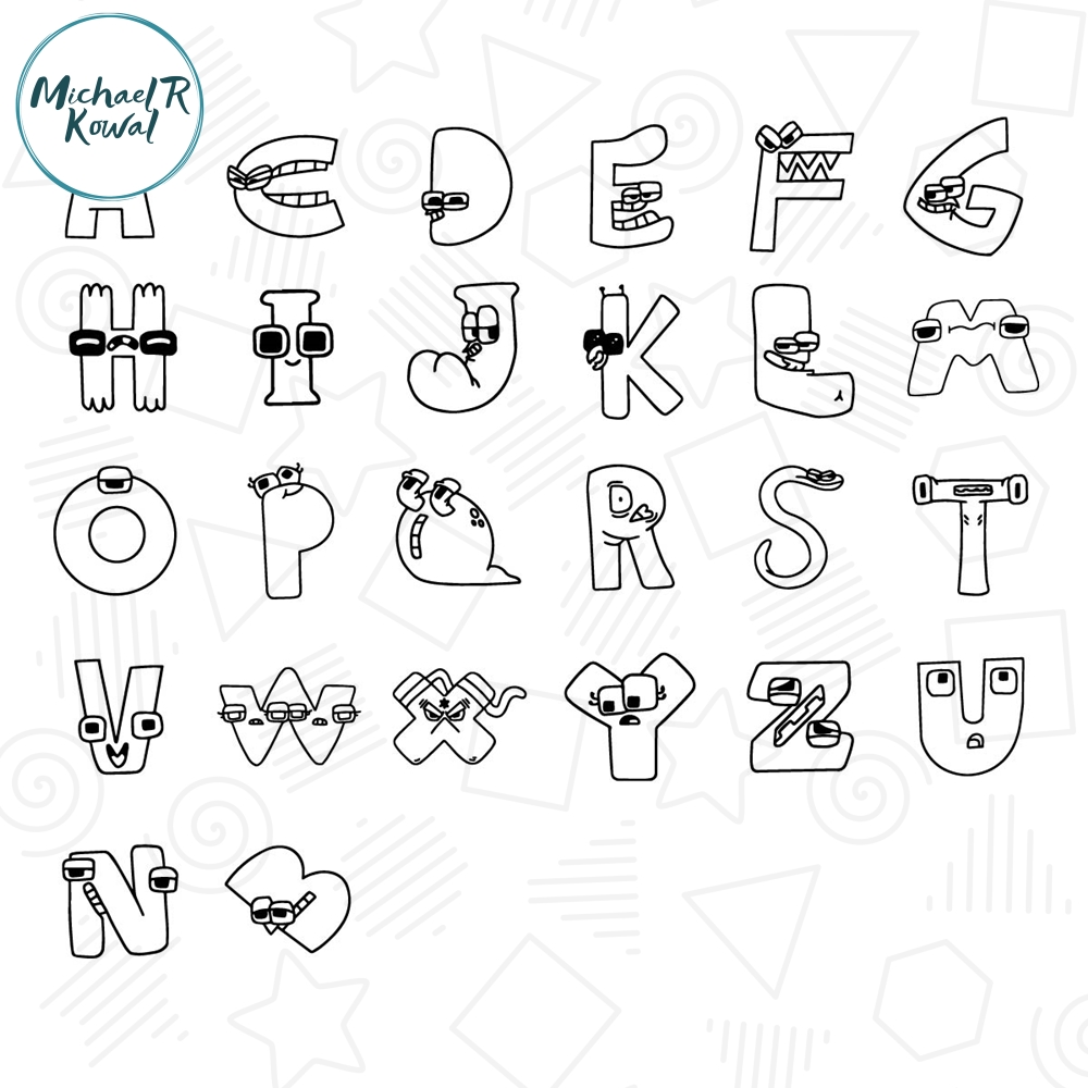 Alphabet lore coloring pa | Inspire Uplift