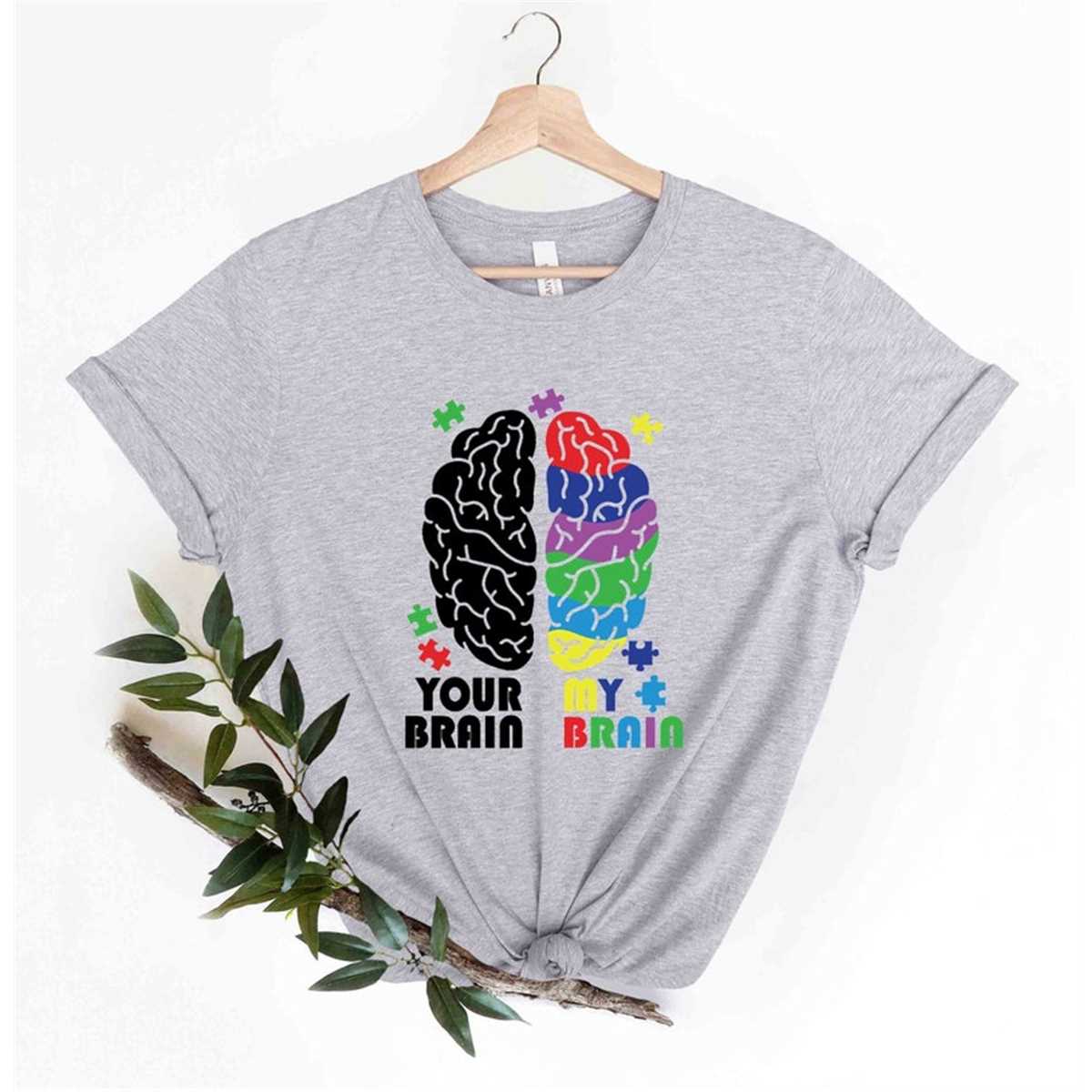 Your Brain My Brain Neurodiversity T Shirt Special Education - Inspire ...