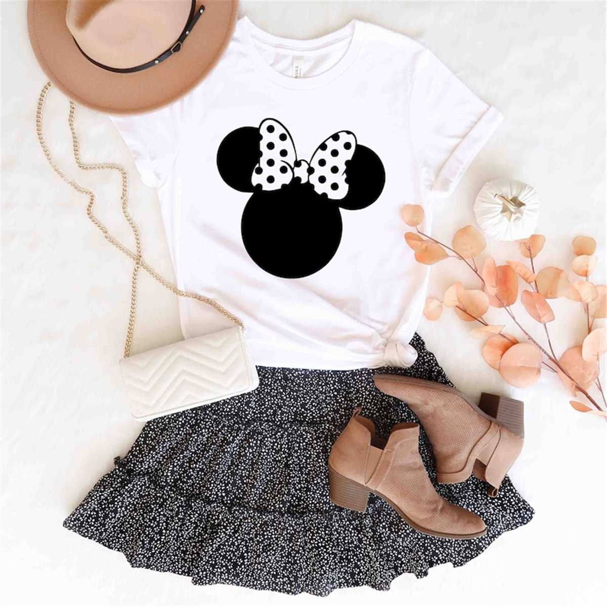 Disney Minnie Head T Shirt Minnie Ear Shirt Disneyworld | Inspire Uplift