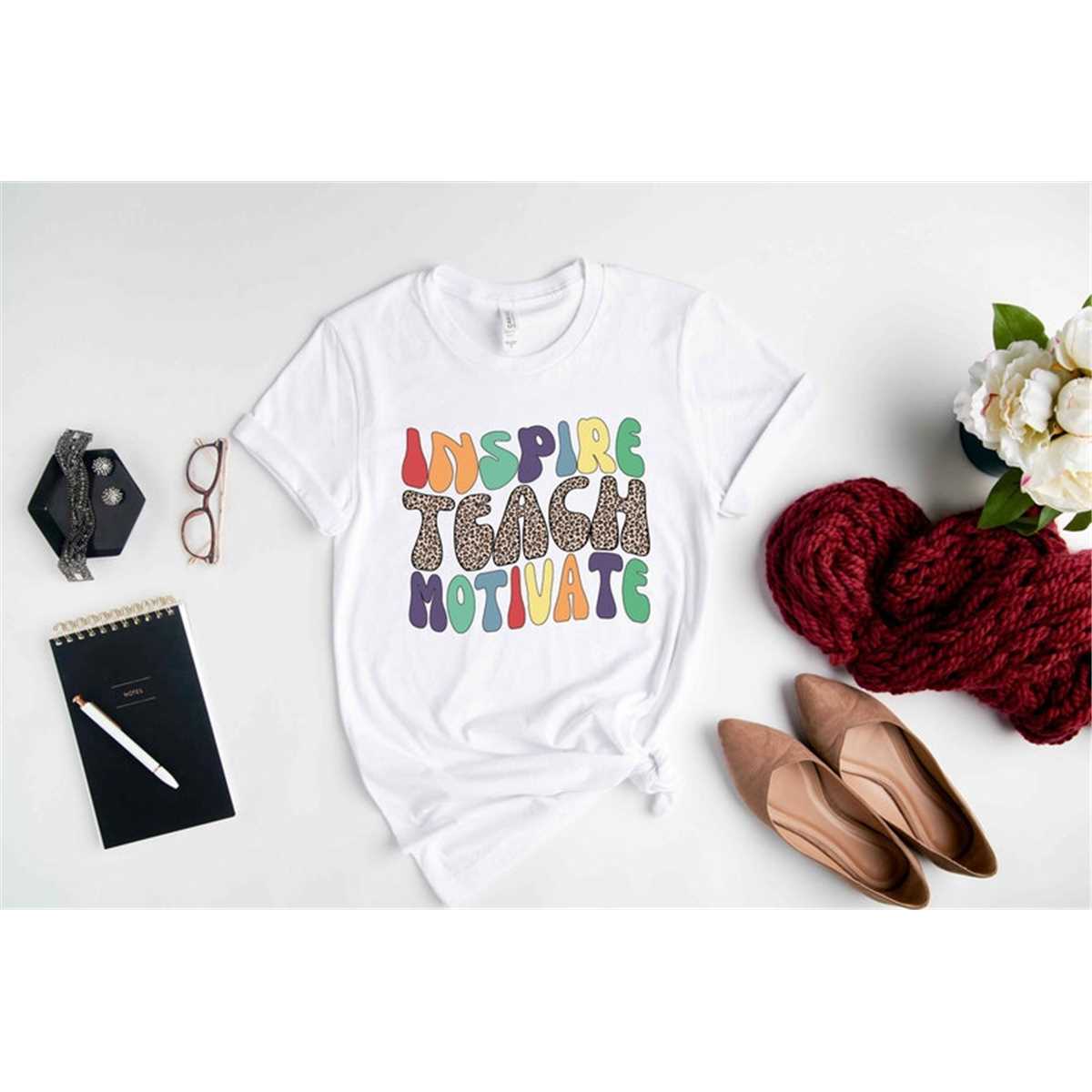 Teach Love Inspire Shirt Teacher Gift Teacher Life Shirt | Inspire Uplift