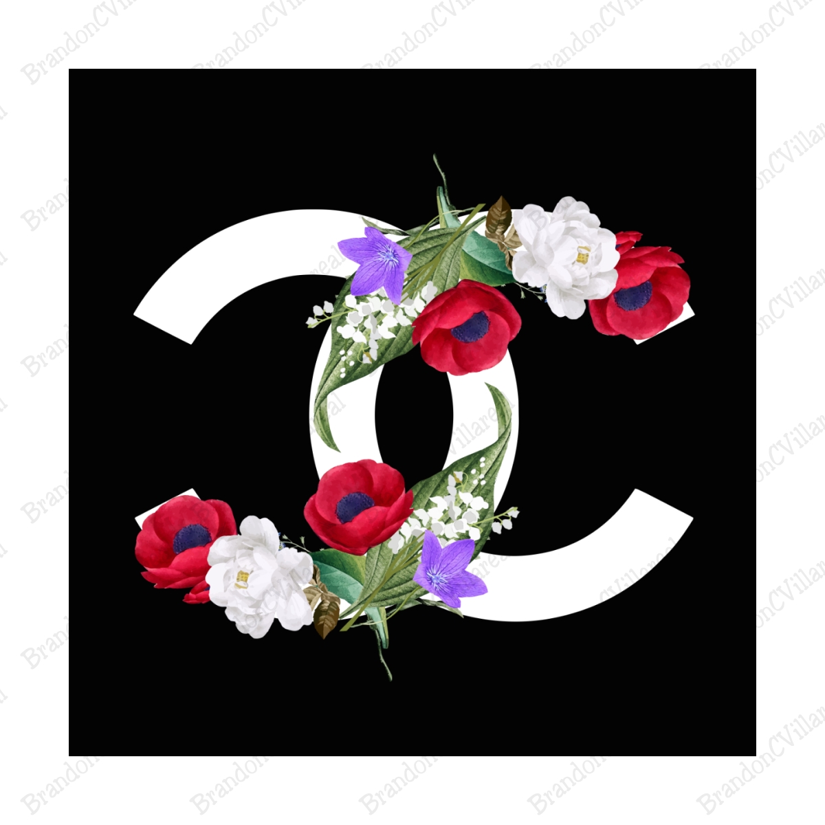 COCO Chanel Rose Flower White Logo SVG, Clothing and Fashion - Inspire ...