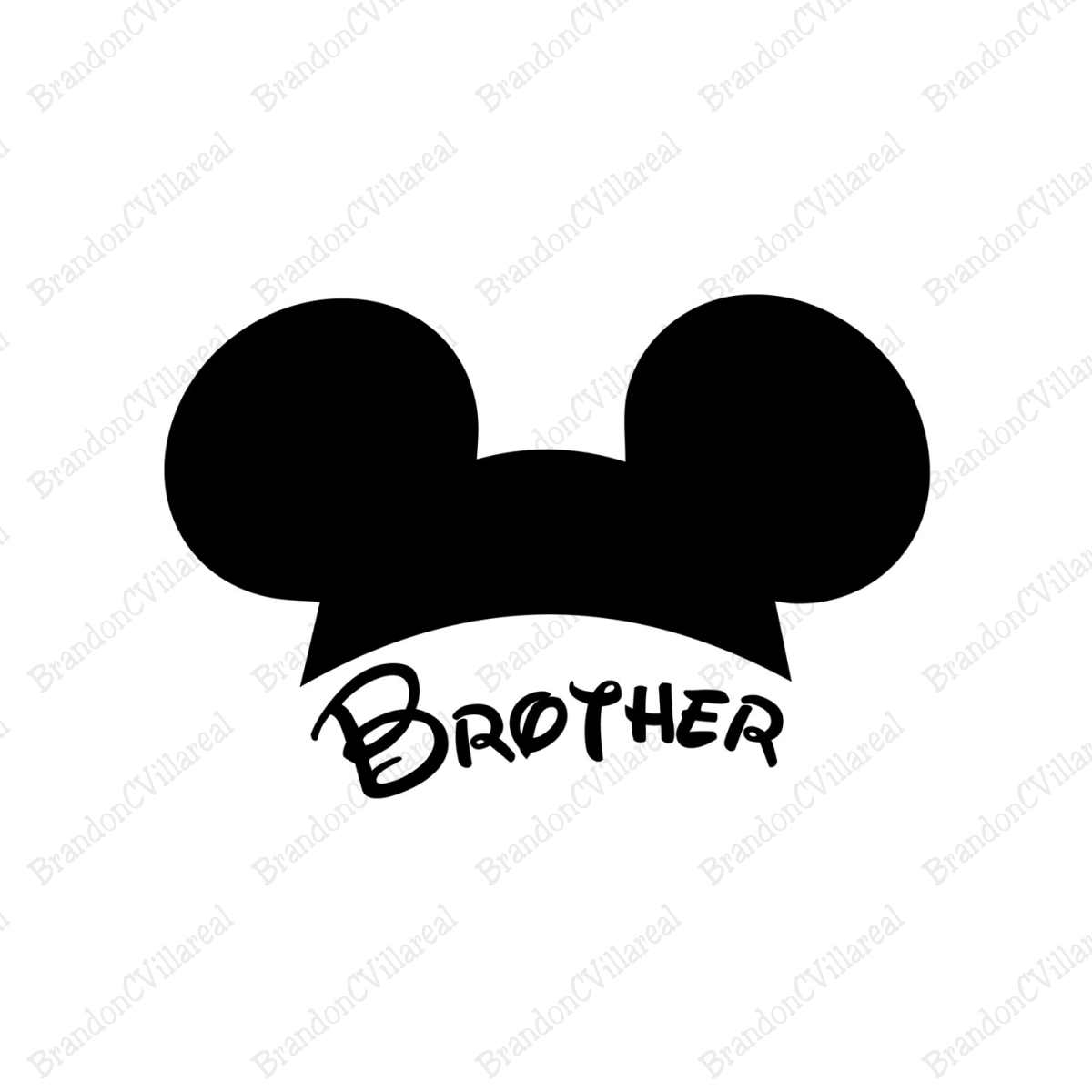 Brother Mickey Mouse Ears SVG, Bro Mouse SVG, Magic Mouse SV | Inspire ...