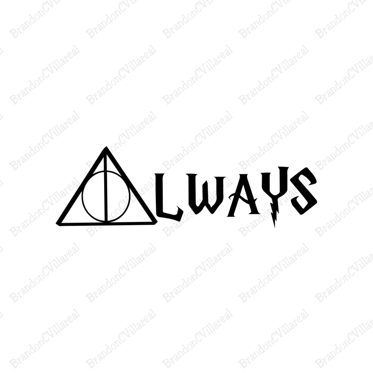 Always SVG, Harry Potter Always SVG, Deathly Hallows Symbol | Inspire ...