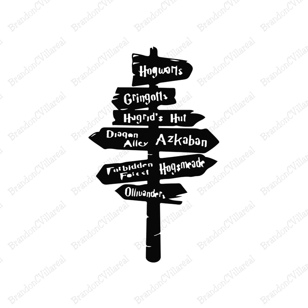 Harry Potter Hogwarts Road Pointer SVG, Harry Potter SVG, Ha | Inspire ...